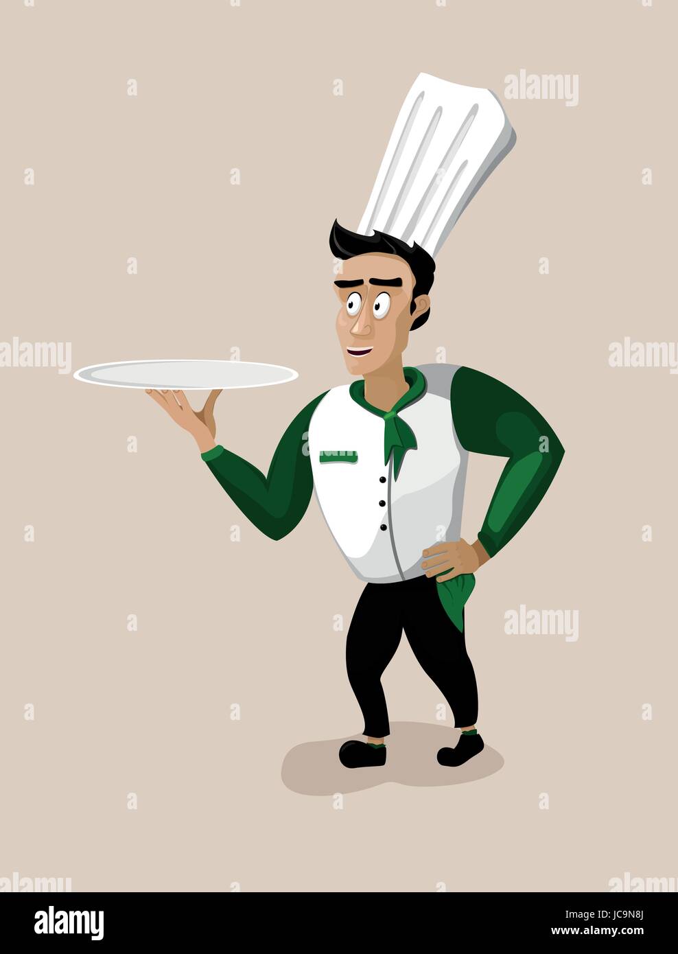 Men male person young cook chief-cooker chef cartoon happy smile ...