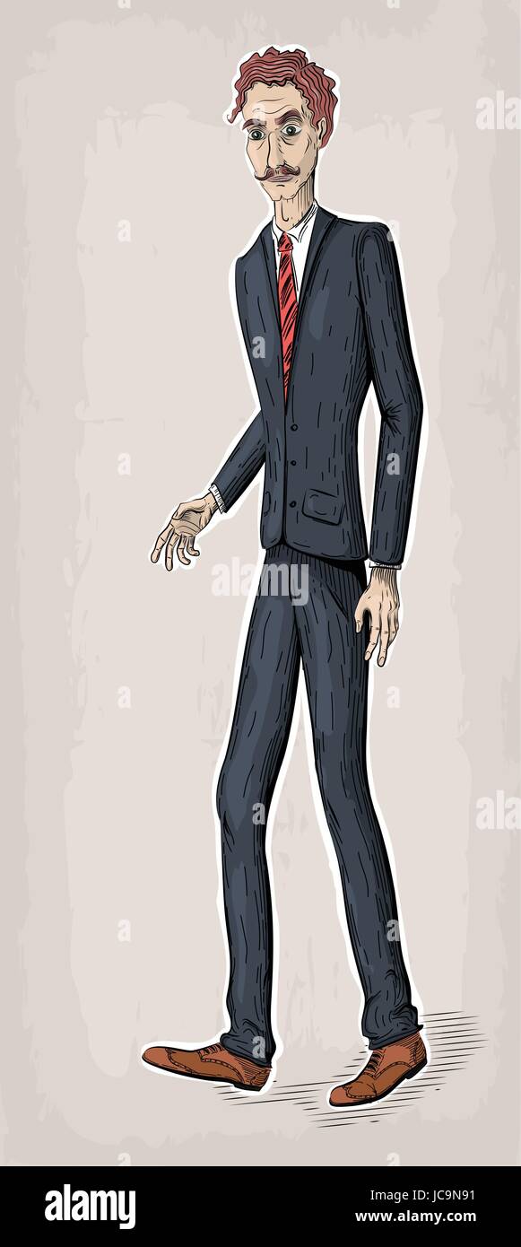 Portrait male in full Stock Vector Images - Alamy