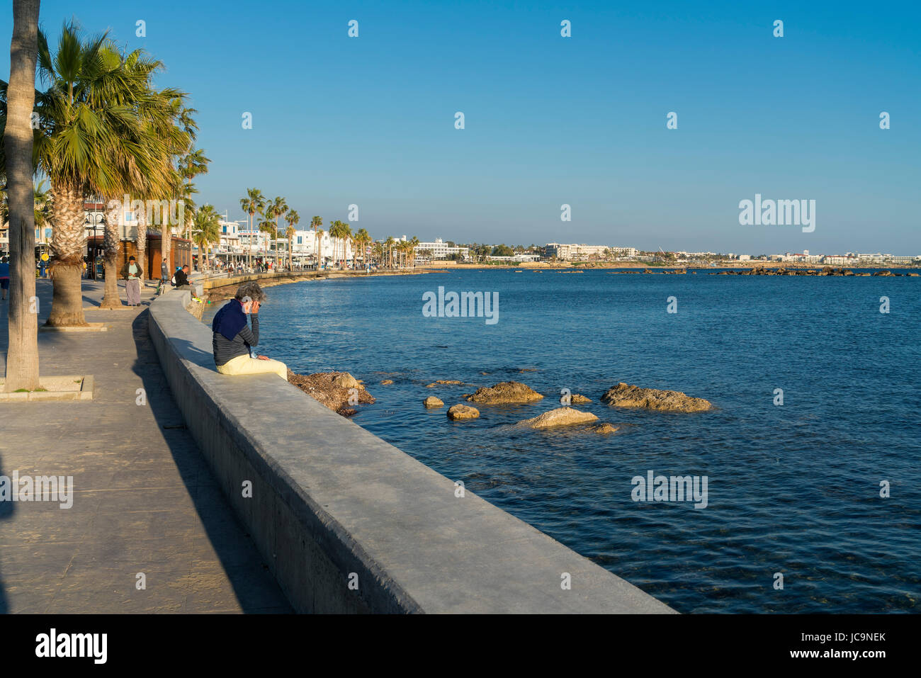 Paphos harbour promenade hi-res stock photography and images - Alamy
