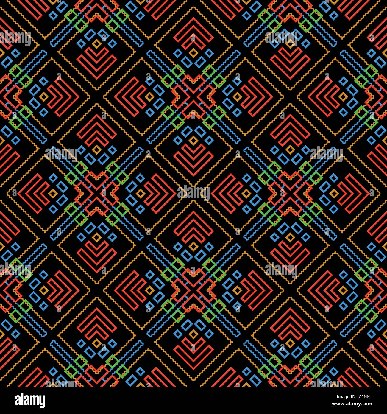 Vector seamless pattern. Modern stylish ethnic texture. Beautiful ...