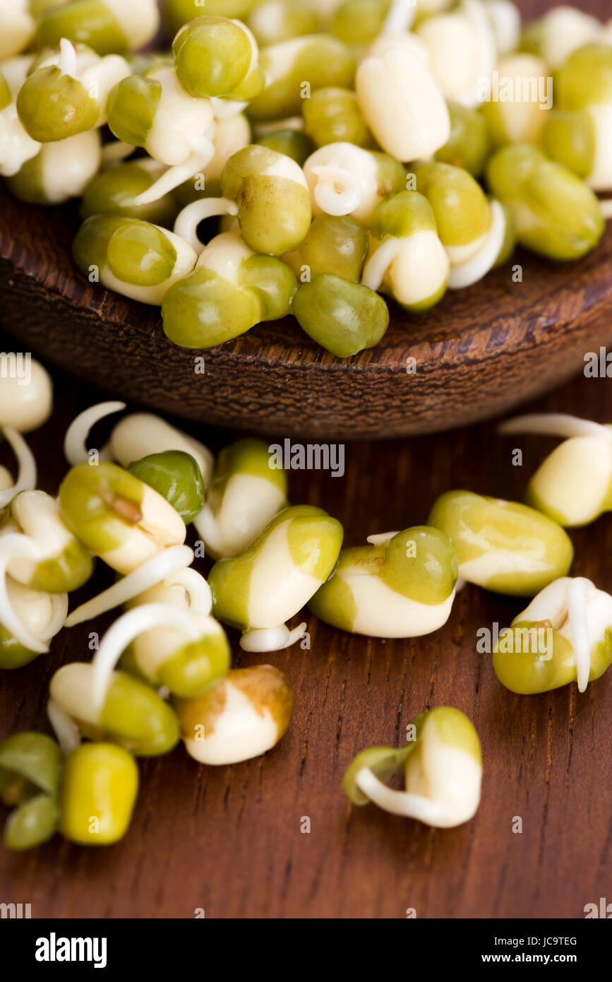 Sprouted mung beans Stock Photo - Alamy