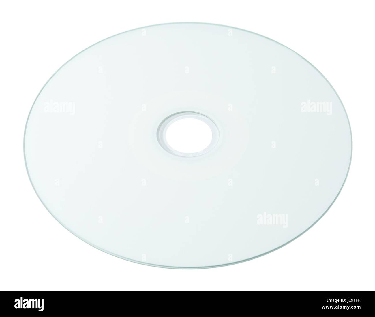 A Blank White Printable Surface CD or DVD Compact Disc Isolated on ...