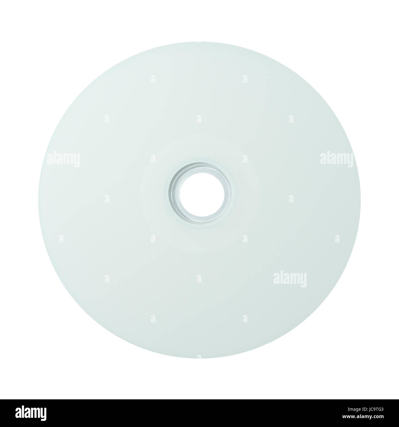 A White Printable Surface CD or DVD Compact Disc Isolated on White ...