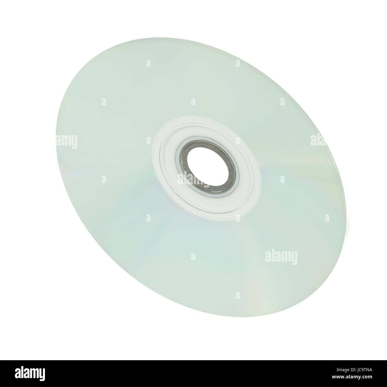 Blank Silver Surface CD or DVD Compact Disc Isolated on White ...