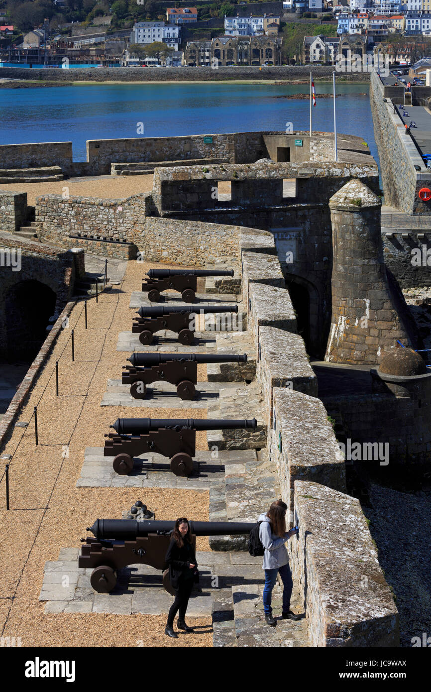 Castle Cornet, St. Peter Port, Guernsey, Channel Islands, Europe Stock ...