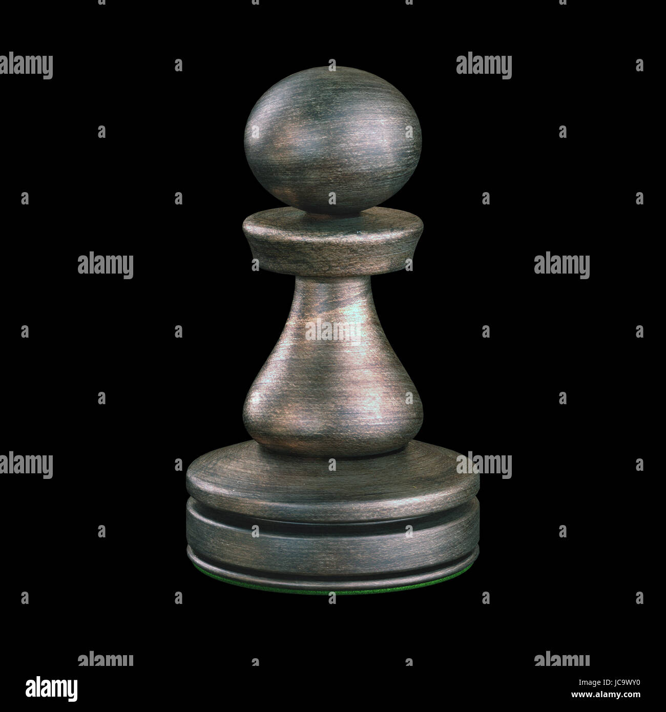 Metal chess piece isolated. Clipping path included Stock Photo - Alamy