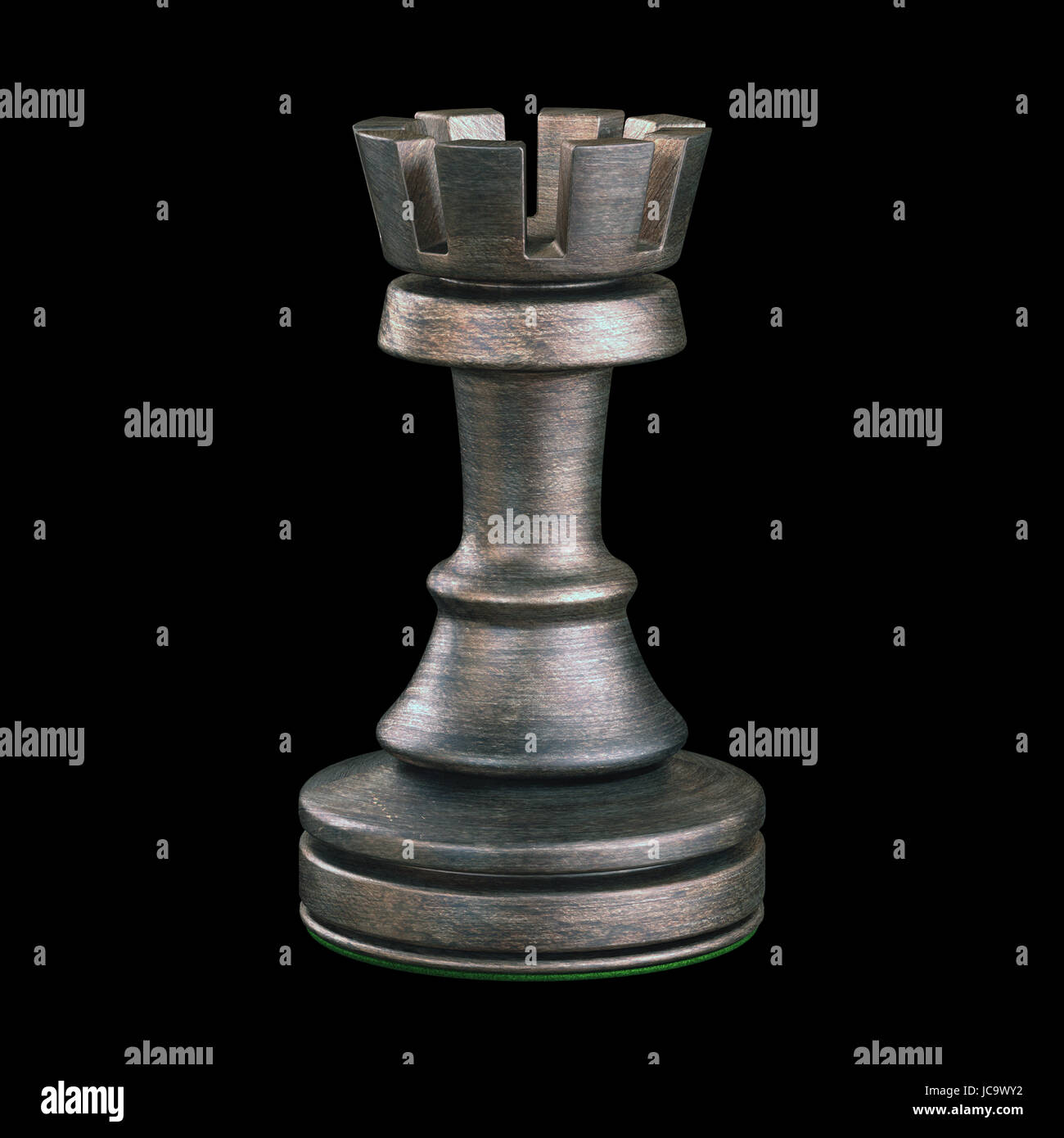 Metal chess piece isolated. Clipping path included Stock Photo - Alamy