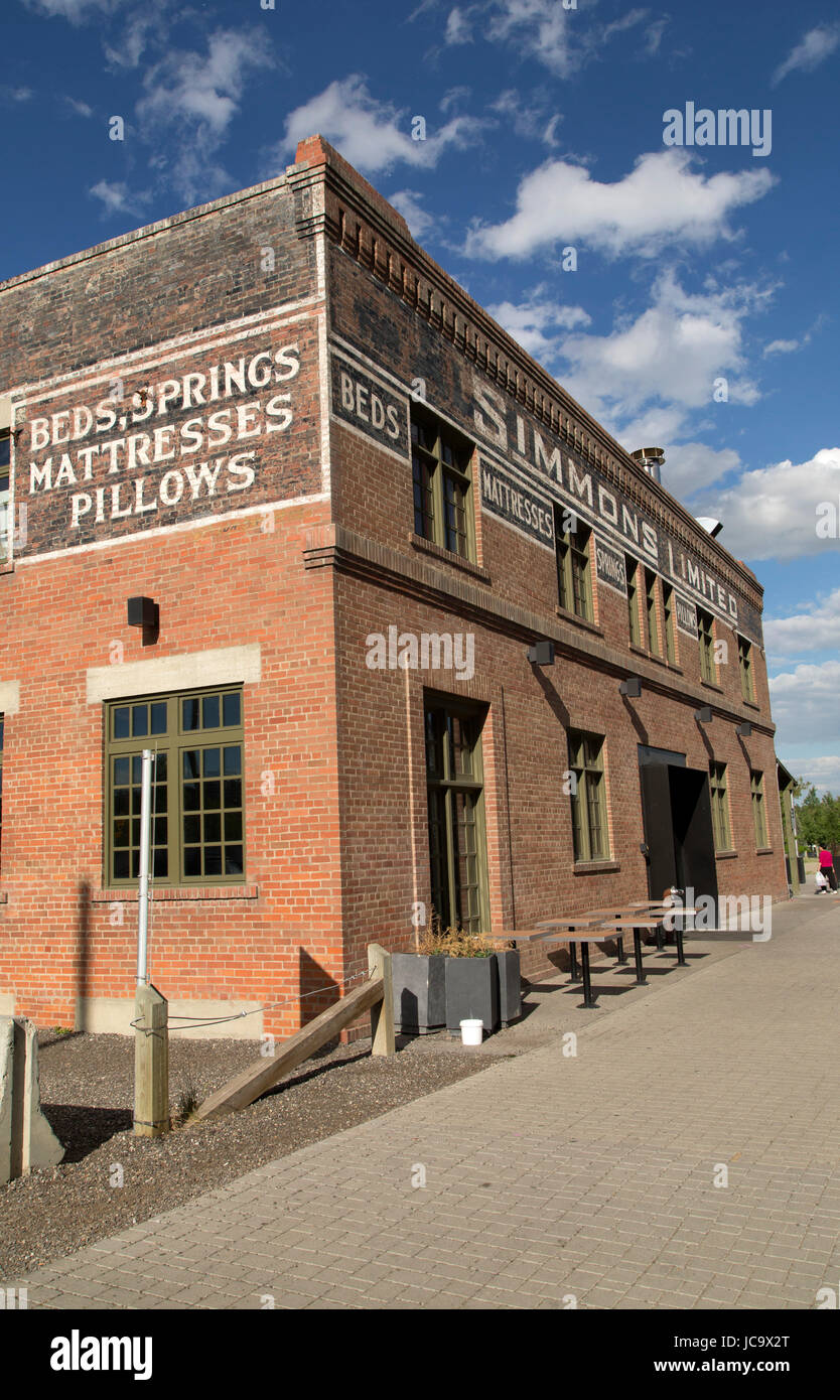 The Simmons Building at the East Village in Calgary, Canada Stock Photo ...
