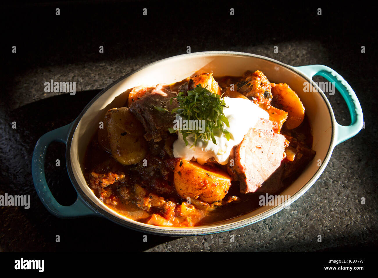 Agentinian style Carbonada stew served at the East Village in Calgary ...