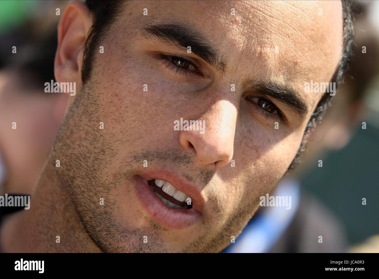 Landon donovan la galaxy celebrates hi-res stock photography and images ...
