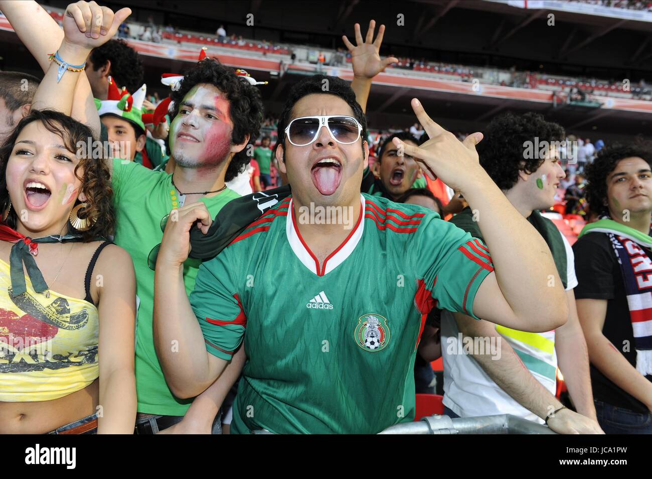 MEXICO FANS ENGLAND V MEXICO WEMBLEY STADIUM LONDON ENGLAND 24 May 2010 ...