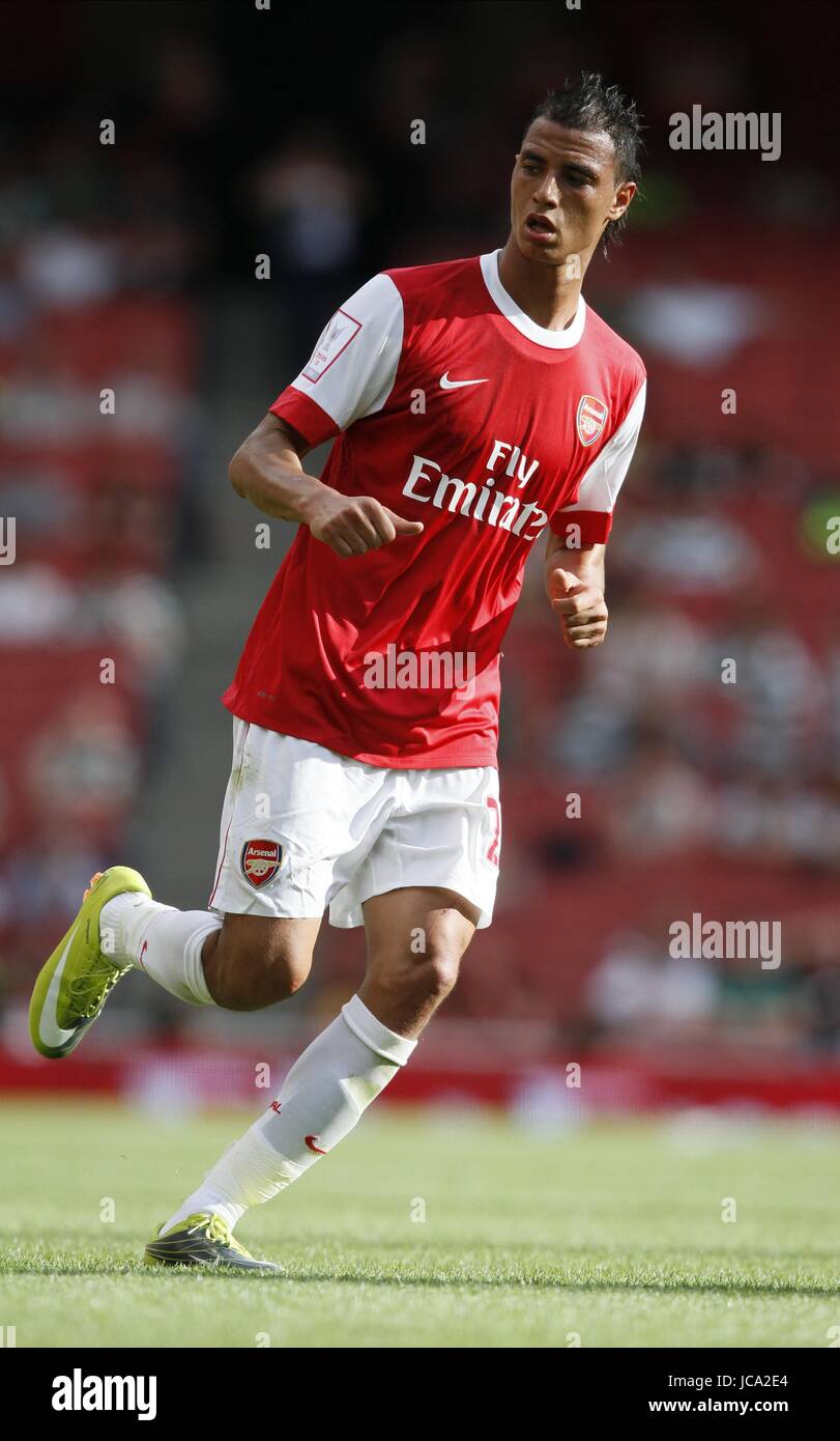 MAROUANE CHAMAKH ARSENAL V AC MILAN EMIRATES STADIUM LONDON ENGLAND 31 ...