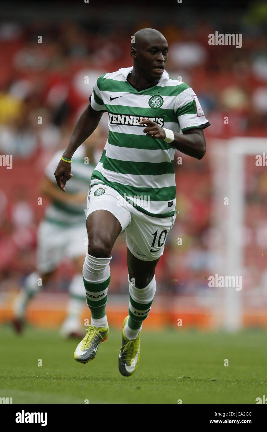 MARC-ANTOINE FORTUNE GLASGOW CELTIC FC EMIRATES STADIUM LONDON ENGLAND ...