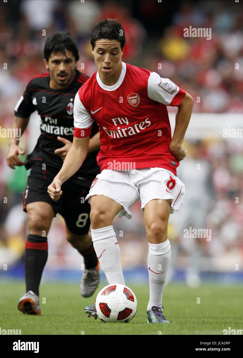 SAMIR NASRI ARSENAL FC ARSENAL FC EMIRATES STADIUM LONDON ENGLAND 31 ...