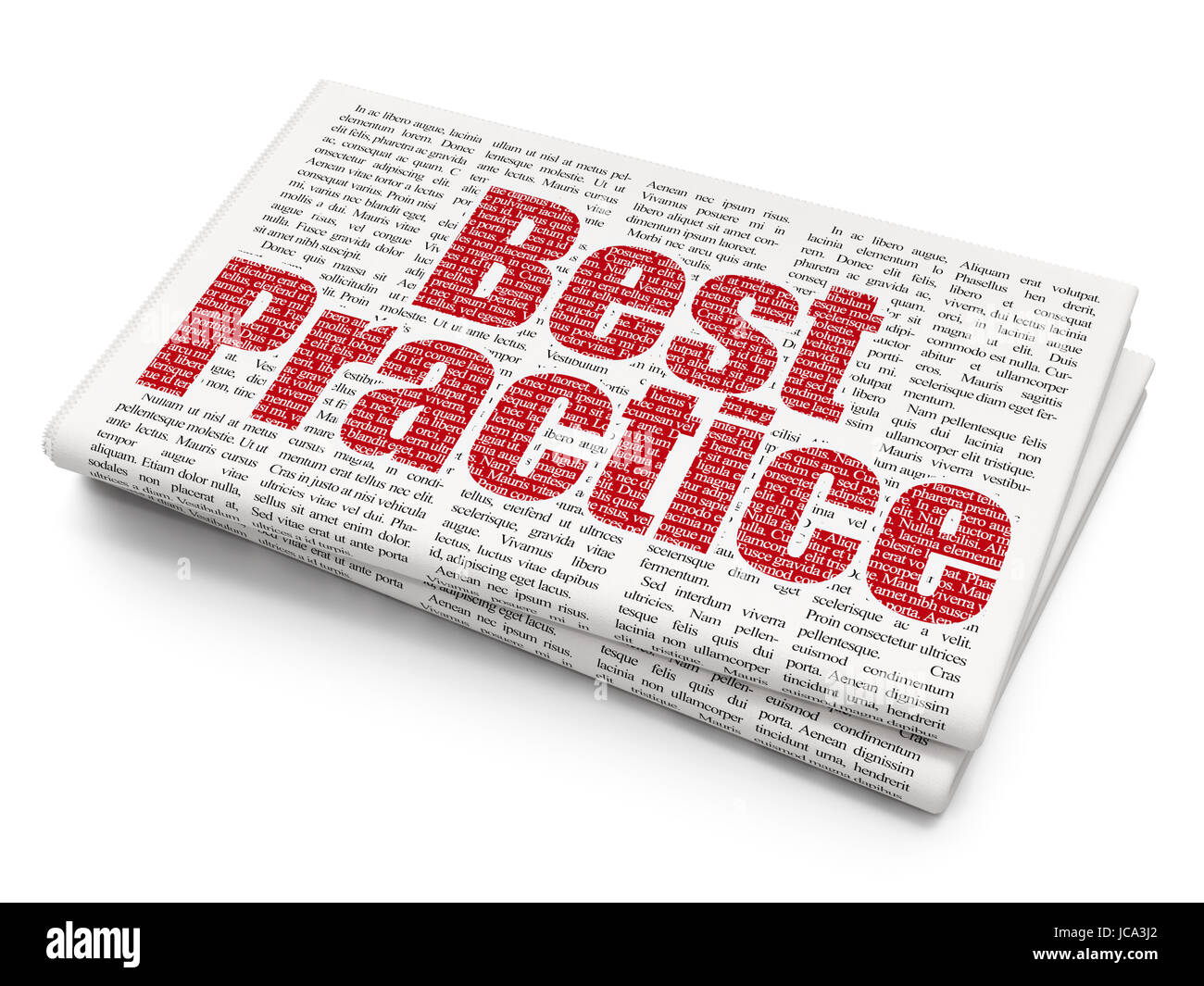 Education concept: Best Practice on Newspaper background Stock Photo ...