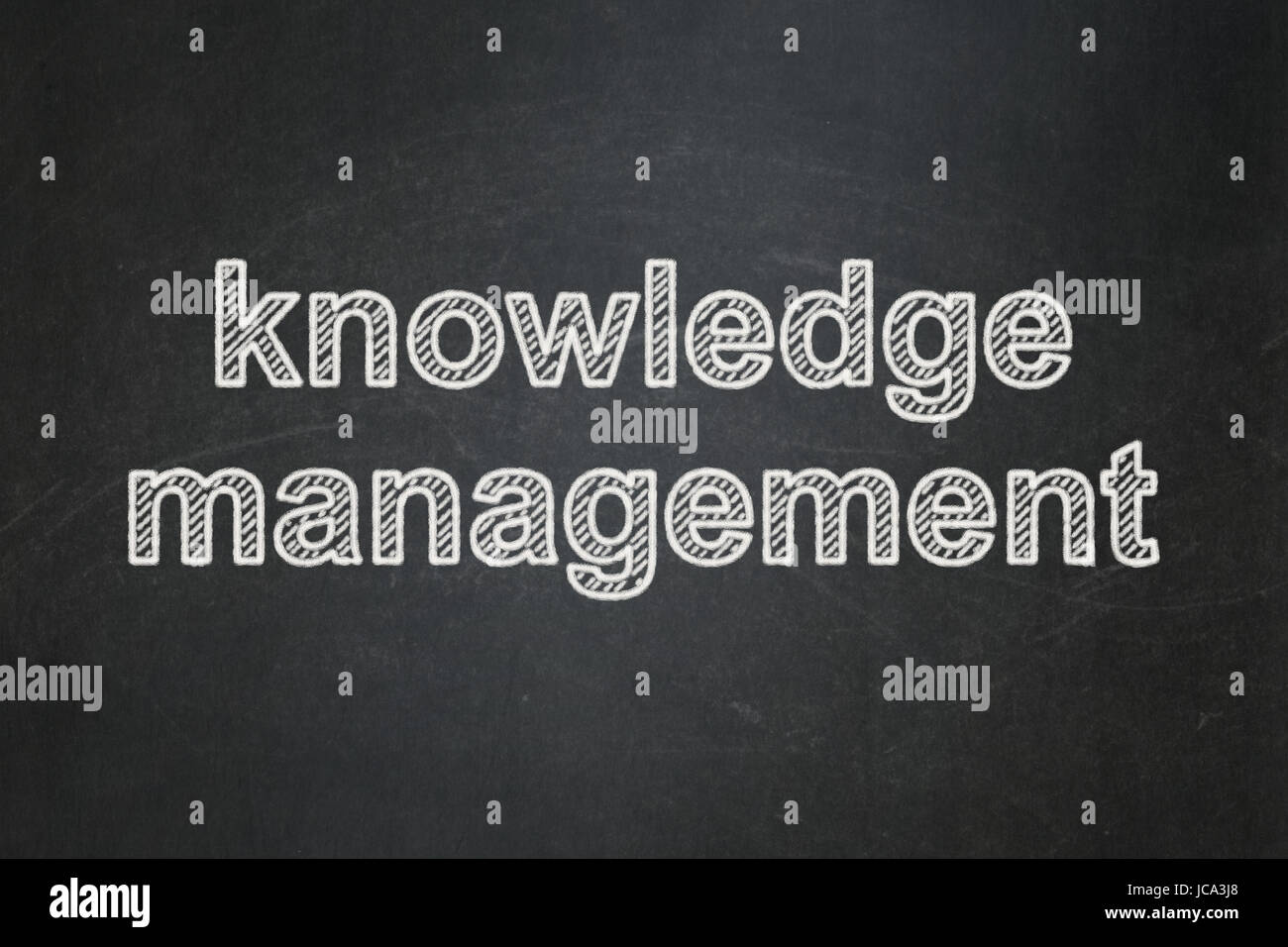 Learning concept: Knowledge Management on chalkboard background Stock ...