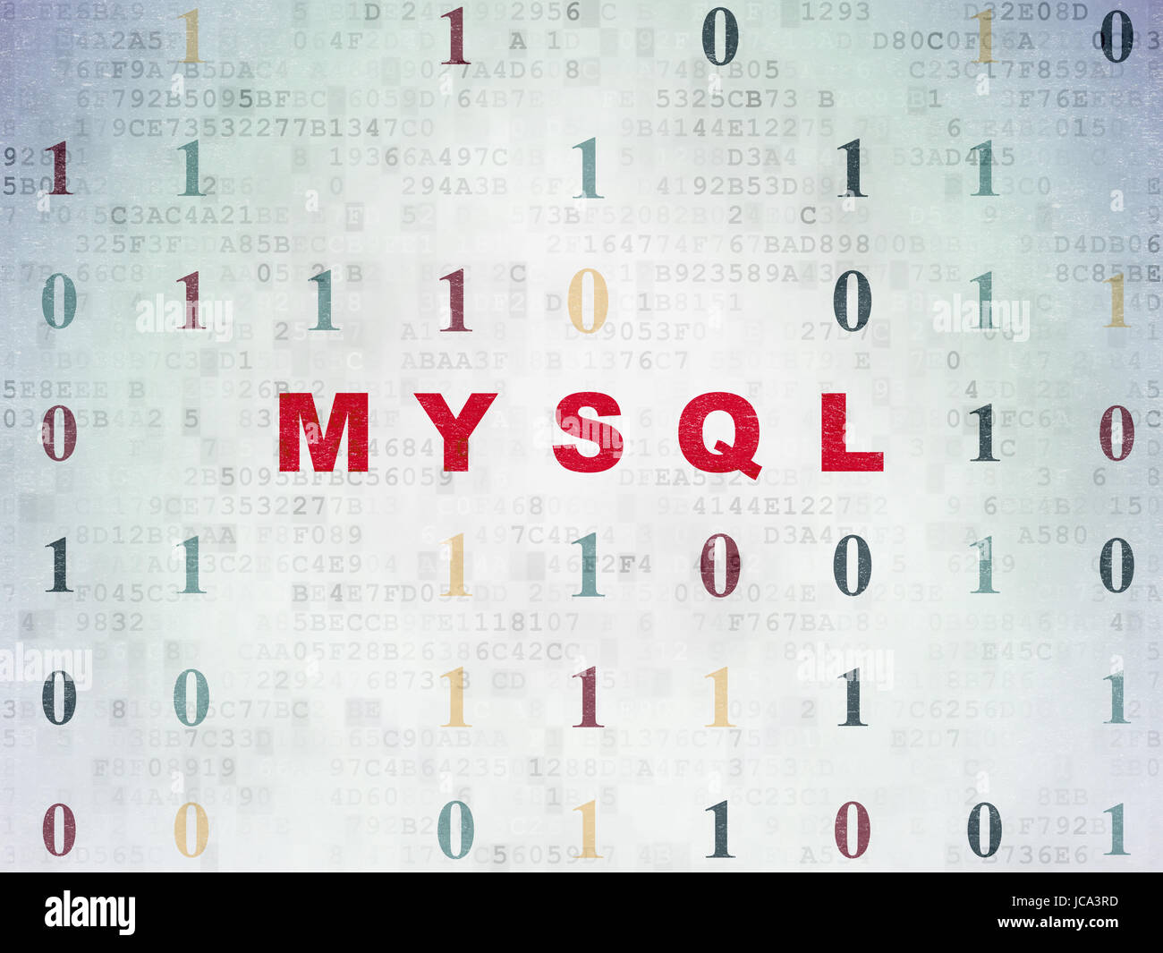 Programming concept: MySQL on Digital Data Paper background Stock Photo - Alamy