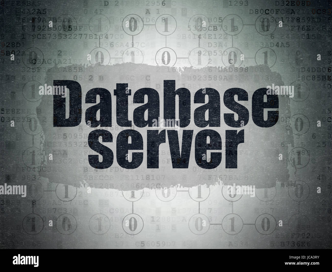 Software concept: Database Server on Digital Data Paper background ...