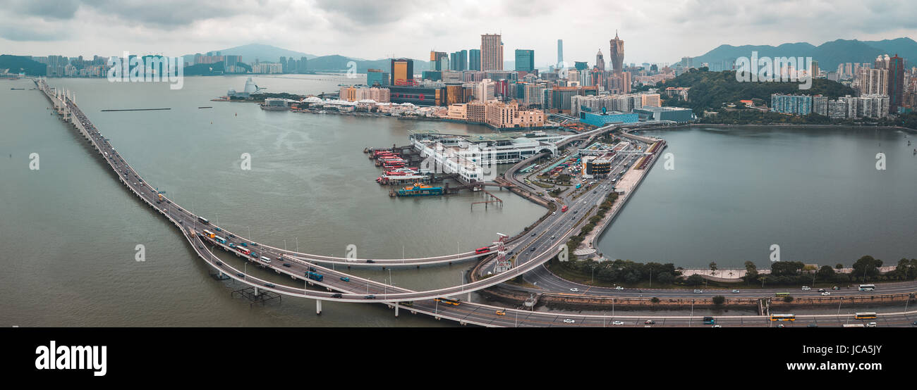 Aerial view of Macau City Stock Photo - Alamy