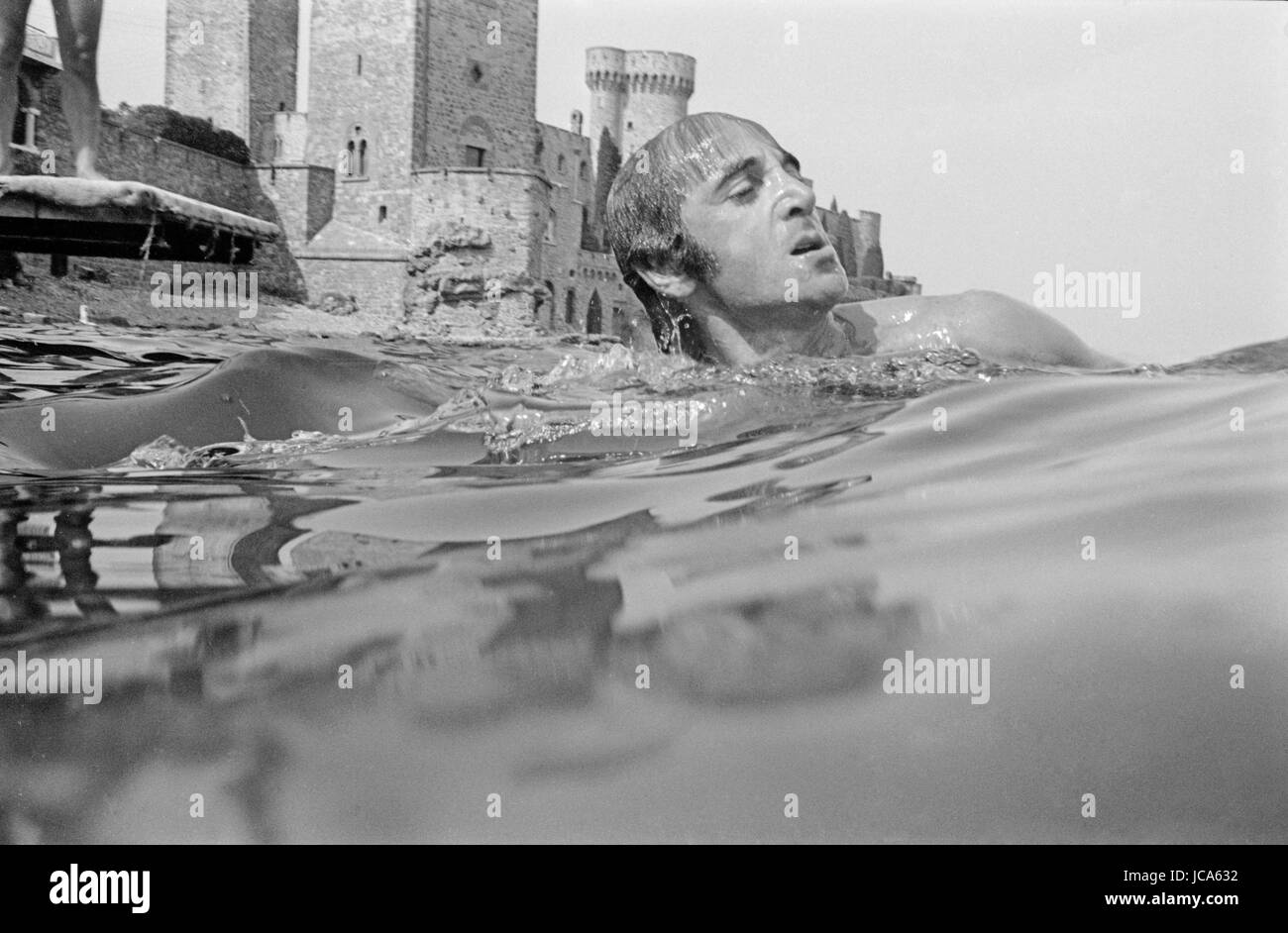 Charles Aznavour with wife Ulla Thorsell enjoying their holidays in ...