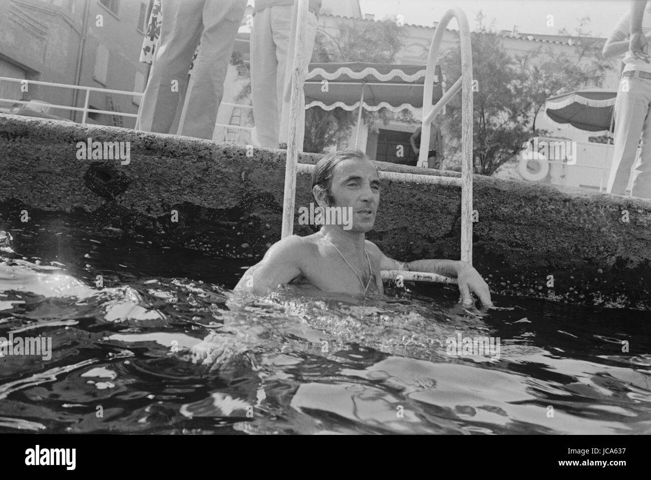 Charles aznavour wife ulla thorsell hi-res stock photography and images ...