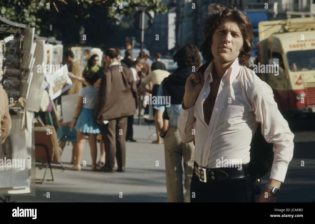 Israeli singer Mike Brant. Paris, beginning of 1970s. Photo Michael ...