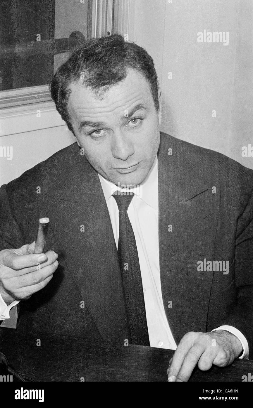 Fernand Raynaud (1926-1973), French humorist. At home in Gennevilliers ...