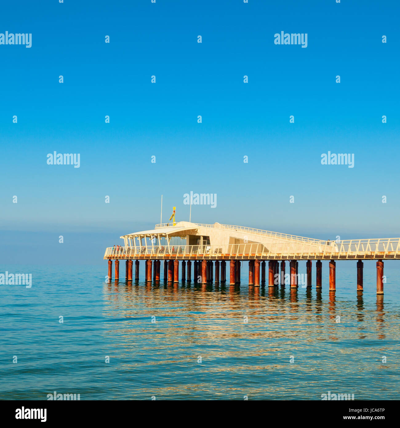 amazing lido di camaiore pier view Stock Photo - Alamy