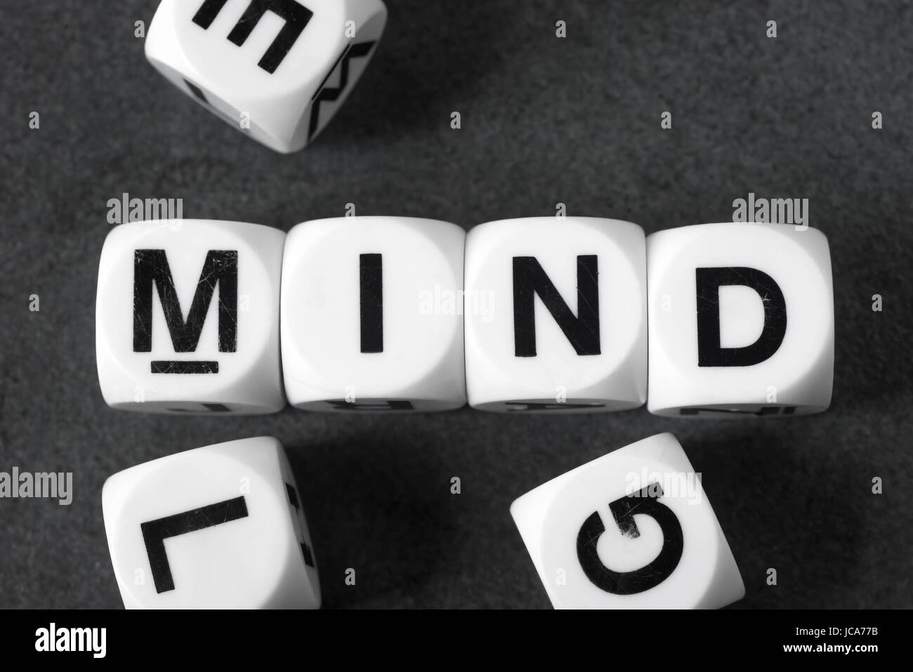 word mind on white toy cubes Stock Photo - Alamy