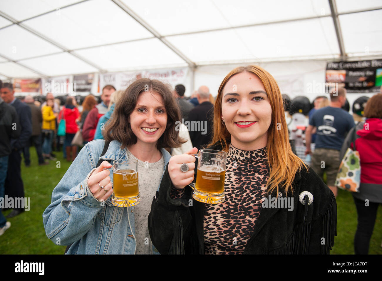 Victoria Jones and Hannah Birch in the Festival Pub at the 2017 Ludlow ...