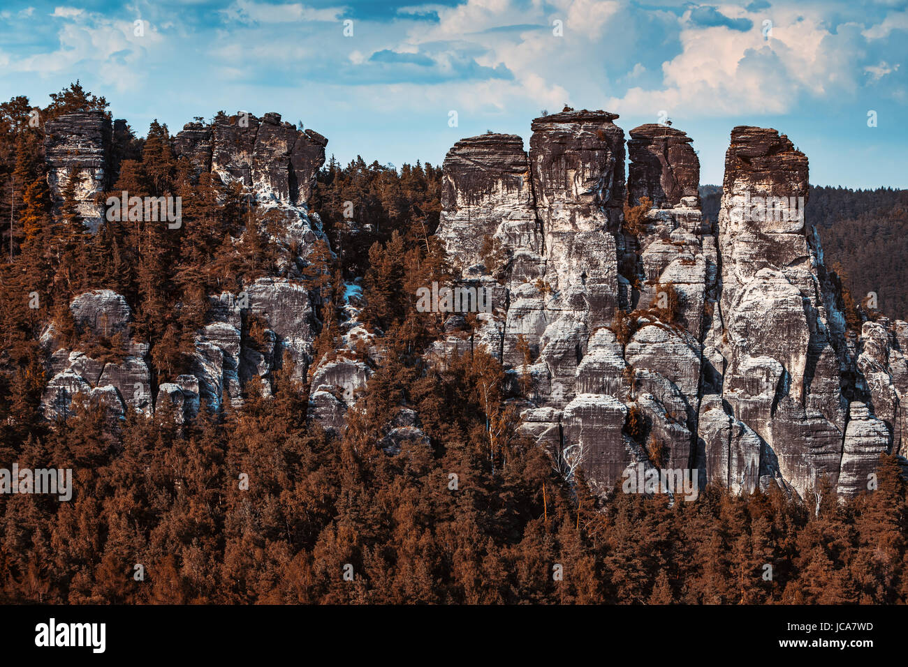 Bastei rocks hi-res stock photography and images - Alamy