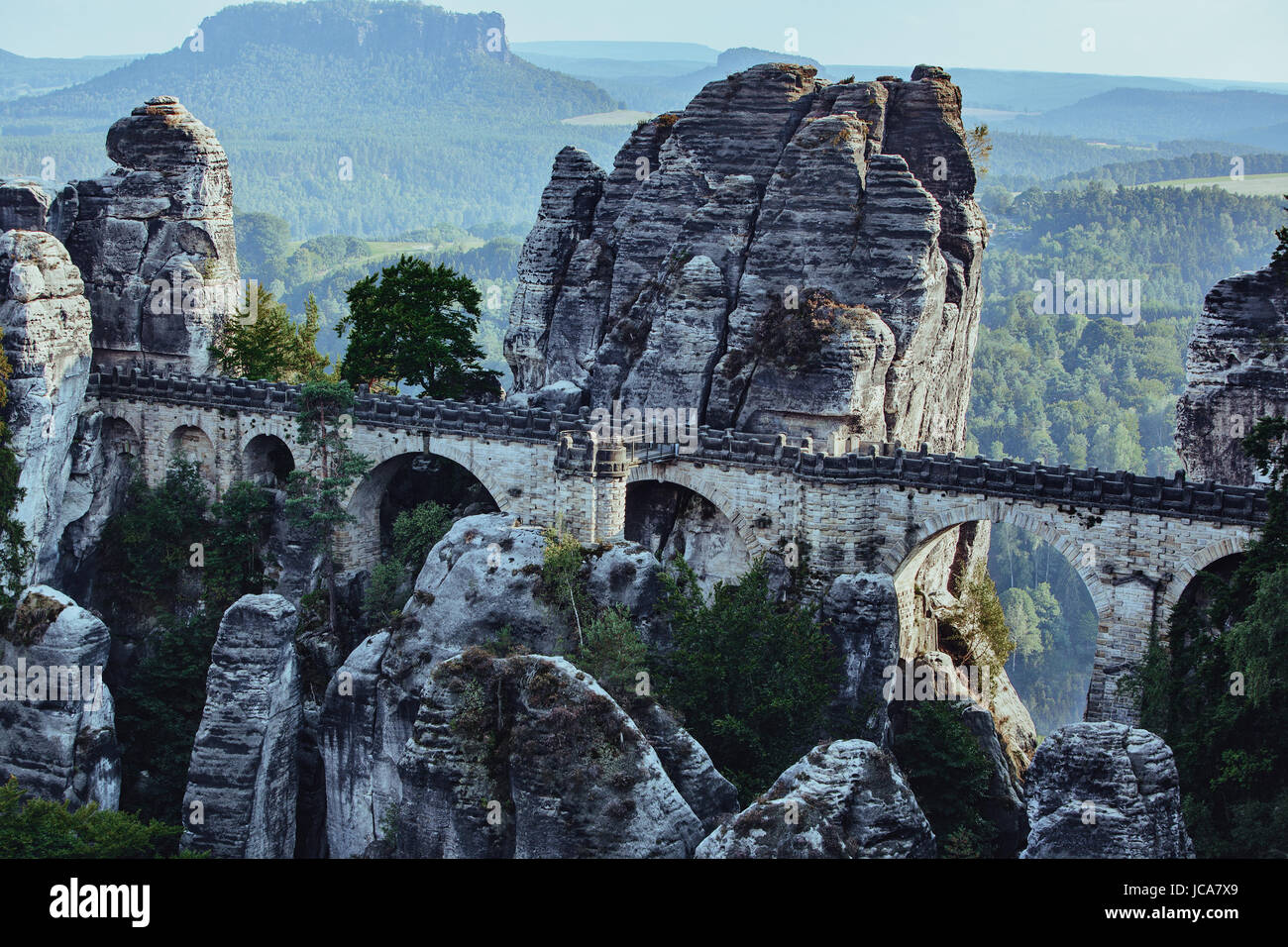 Bastei rocks hi-res stock photography and images - Alamy