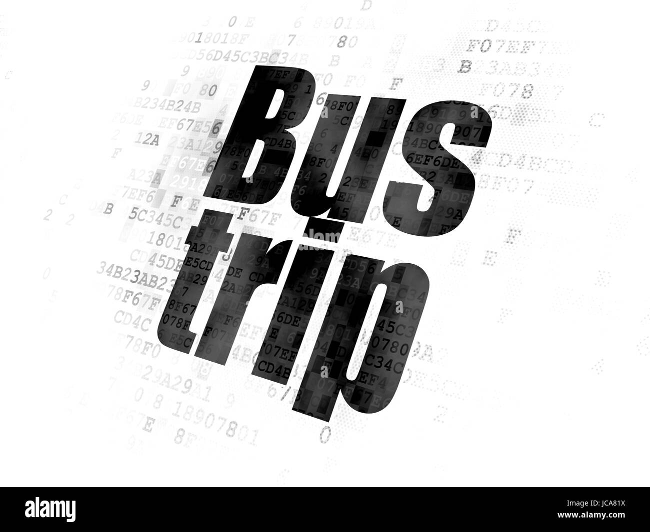 Vacation concept: Bus Trip on Digital background Stock Photo - Alamy
