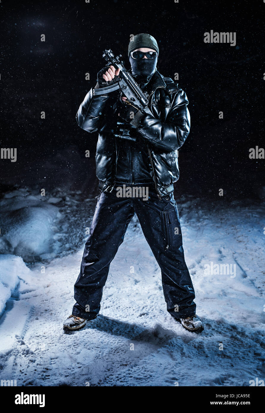 Gun on night stand hi-res stock photography and images - Alamy