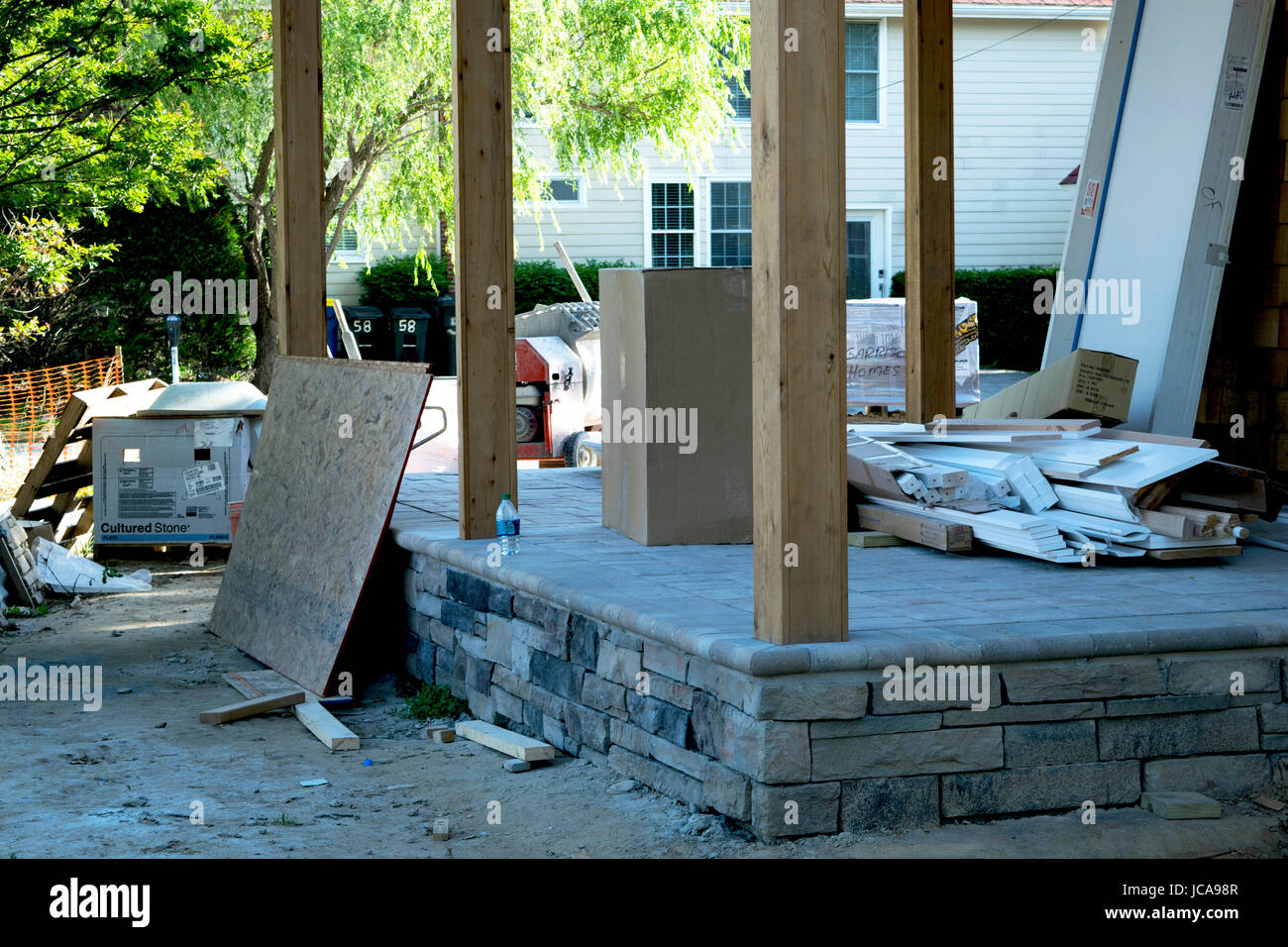 exterior of home construction site Stock Photo - Alamy