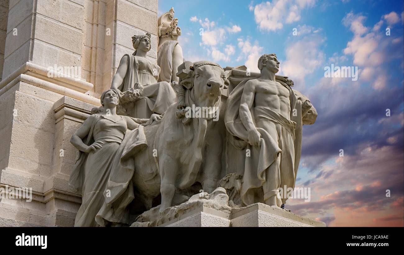 Monument to the Constitution of 1812 in Cadiz, Spain Stock Photo - Alamy