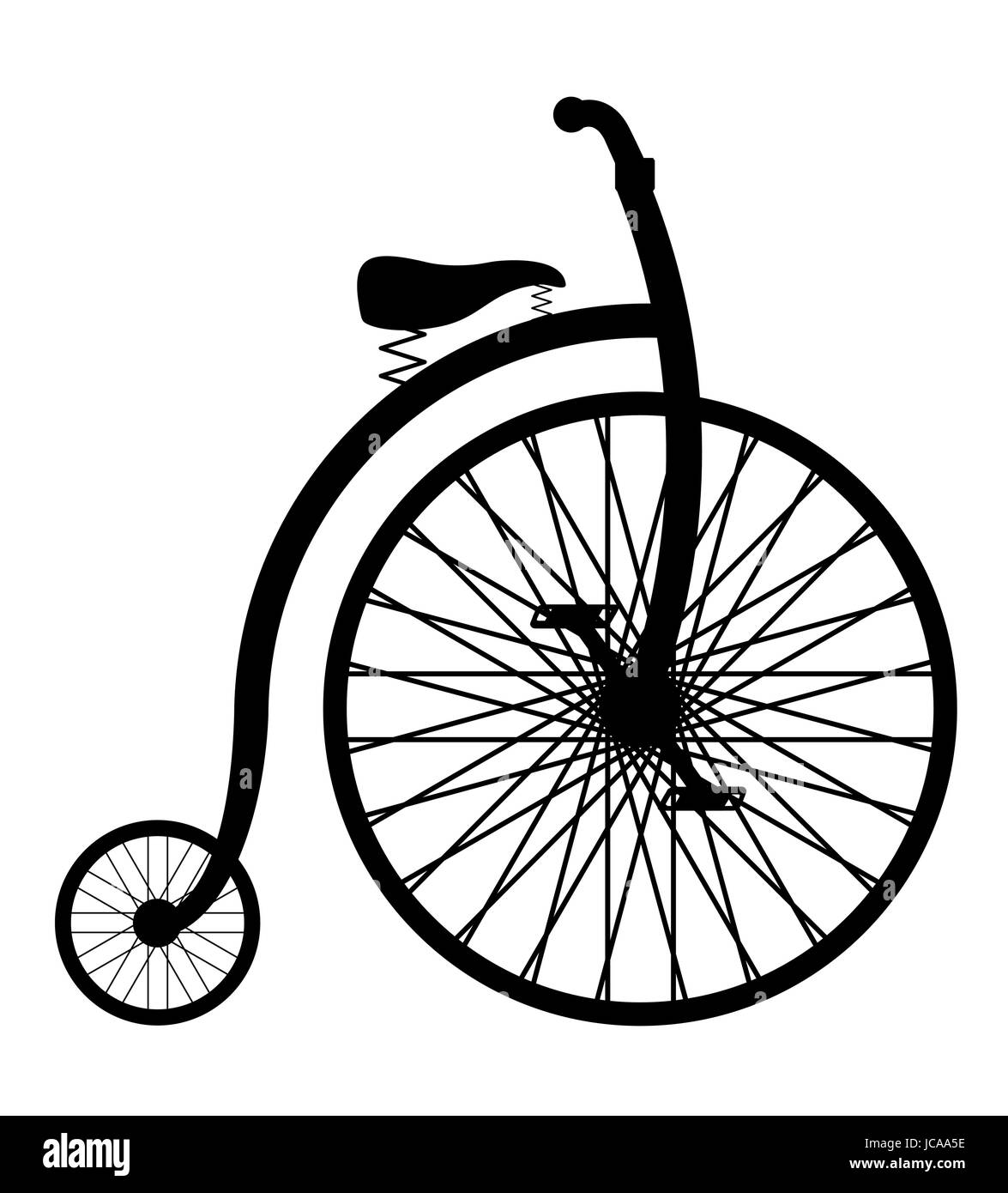 bike old retro vintage icon stock vector illustration isolated on white ...
