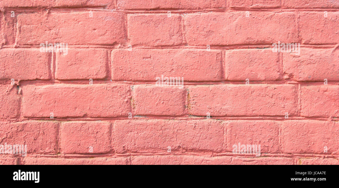 Old brick wall of pink color Stock Photo - Alamy