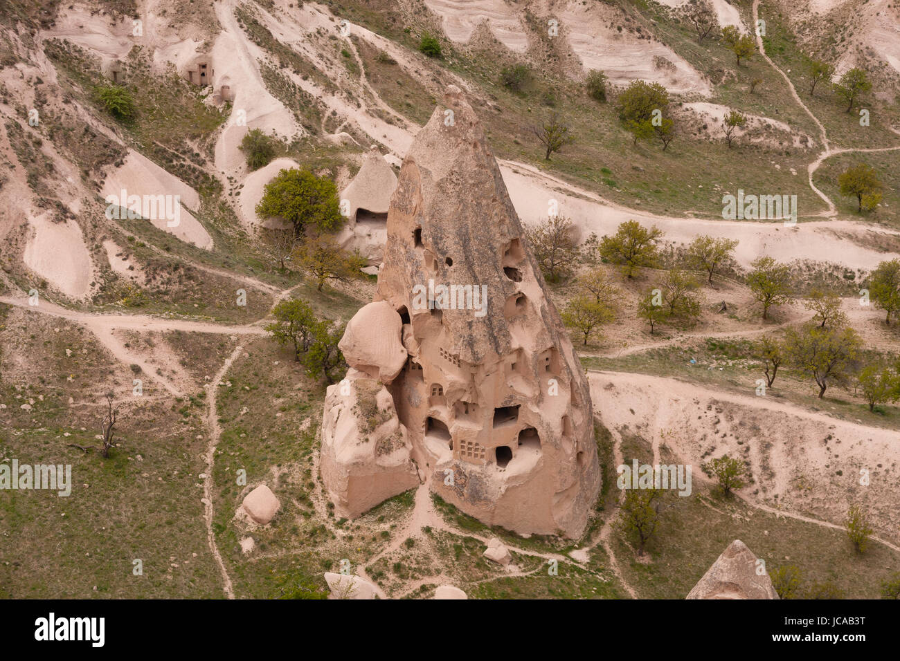 Fairy chimney with cave in Cappadocia of Turkey Stock Photo - Alamy
