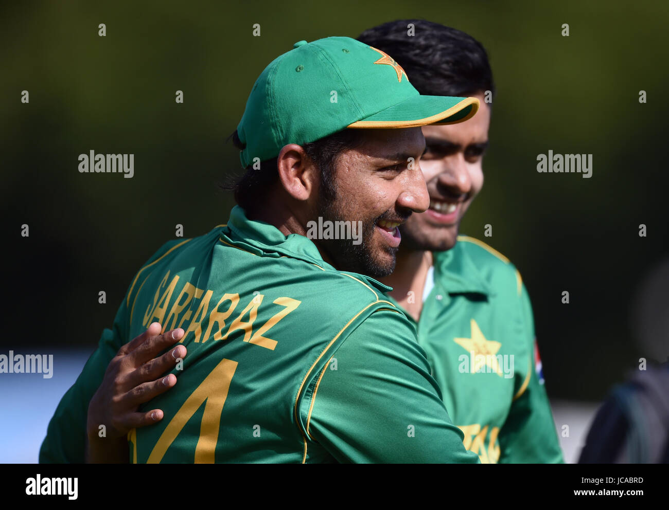 Pakistans sarfraz ahmed celebrates victory hi-res stock photography and ...