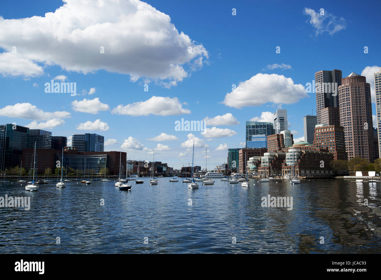 Boston city waterfront shoreline skyline USA Stock Photo - Alamy
