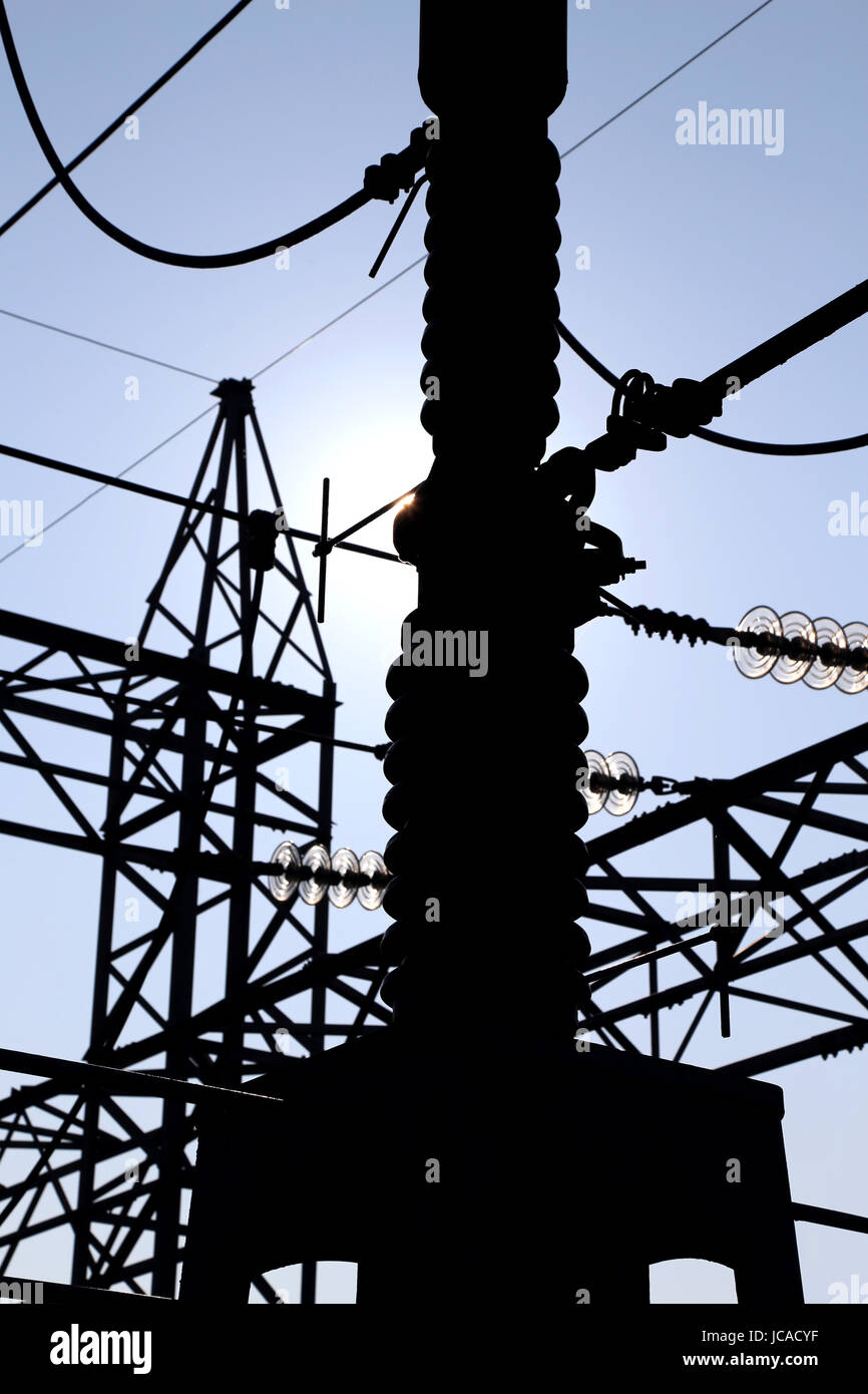 industrial switch in a hydroelectric power plant for the production of ...