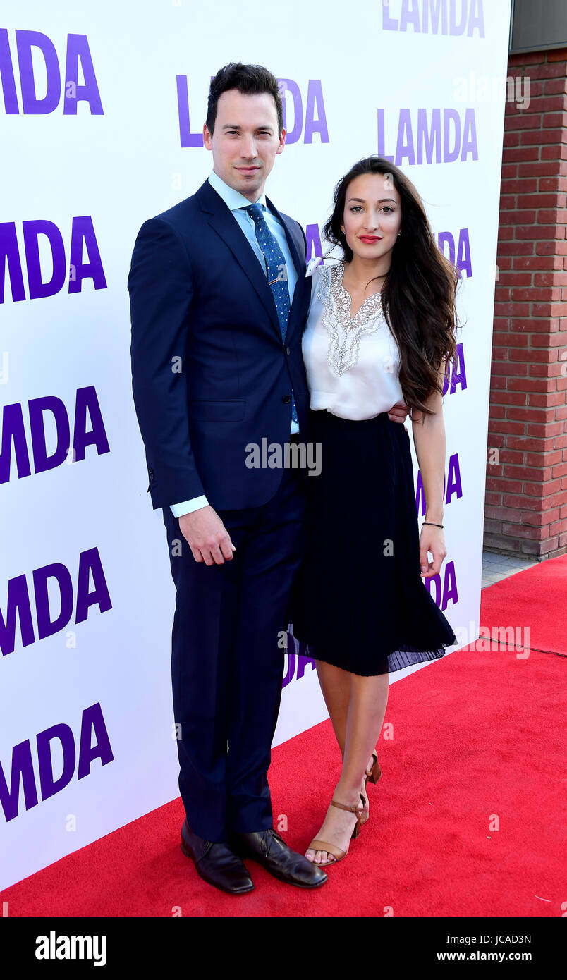 David Caves (left) attending the gala opening of the new London Academy ...