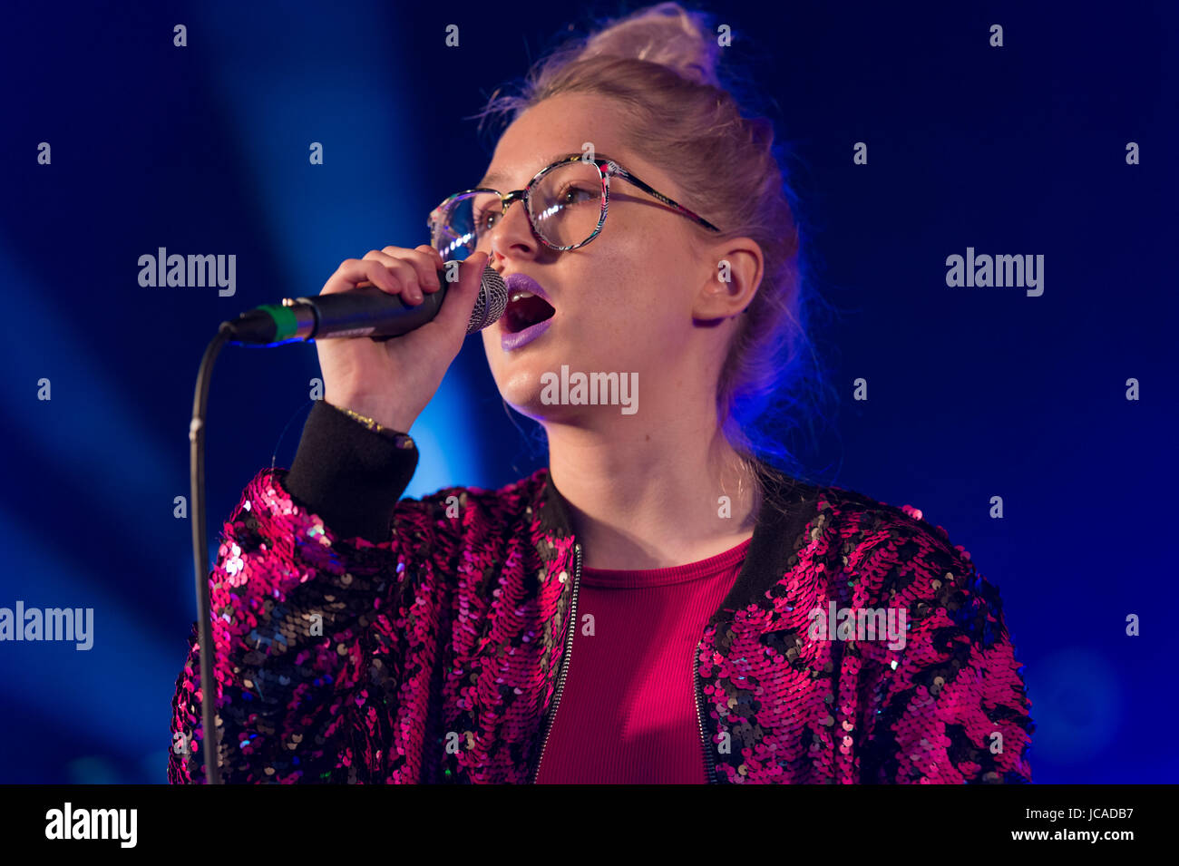 Thornhill, Scotland, UK - August 27, 2016: Scottish singer Be Charlotte ...