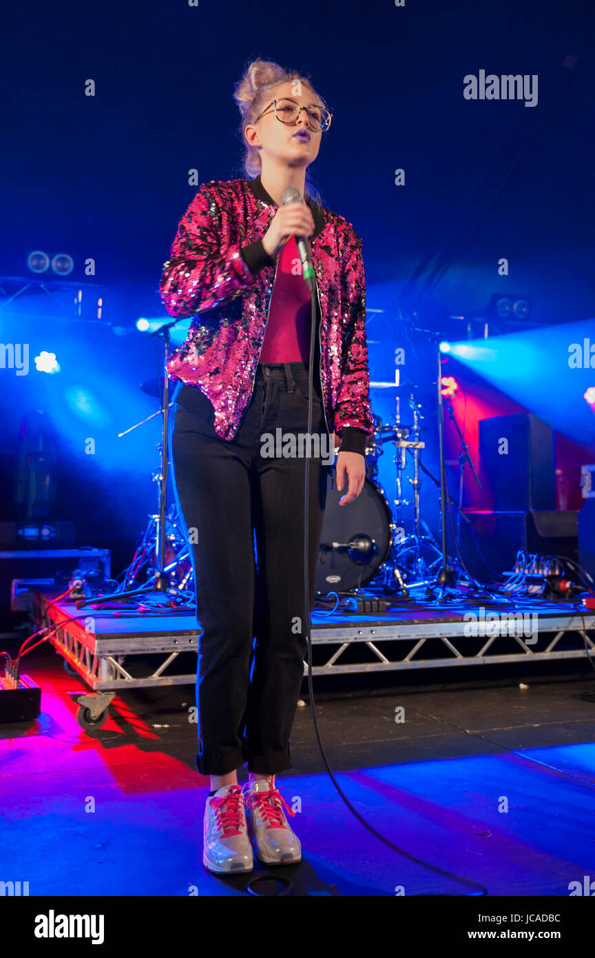 Thornhill, Scotland, UK - August 27, 2016: Scottish singer Be Charlotte ...