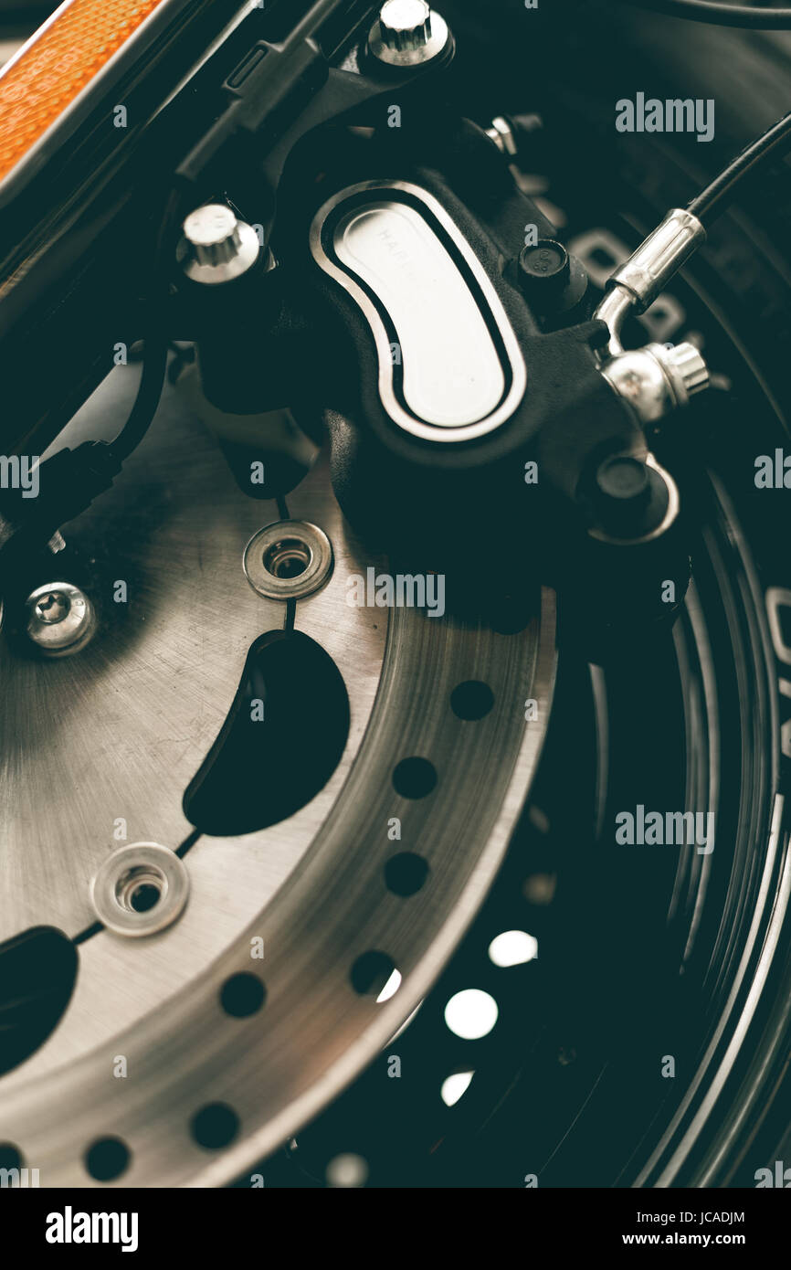Close-up of a motorcycle wheel Stock Photo - Alamy