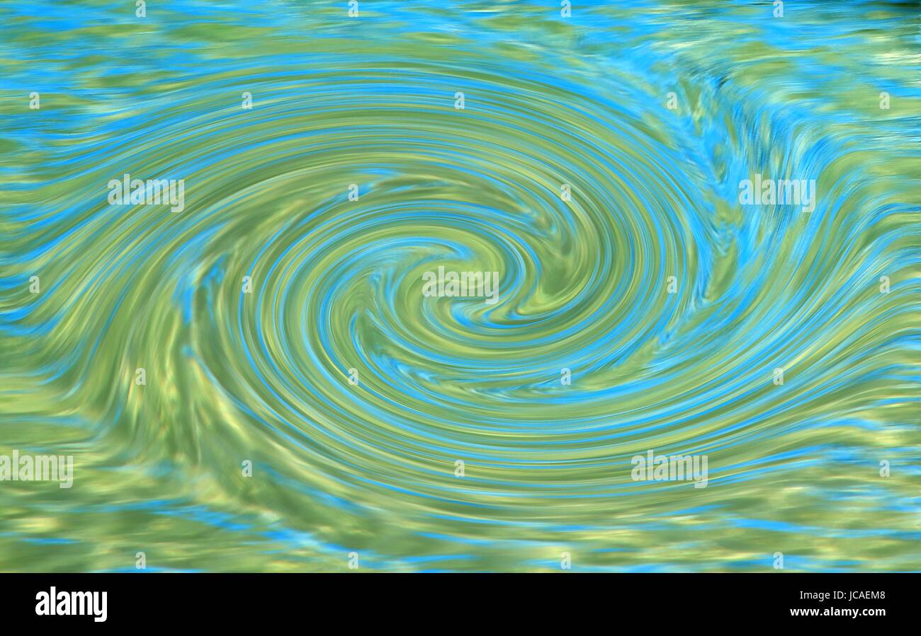 Abstract background of blue swirling water texture generated by the ...