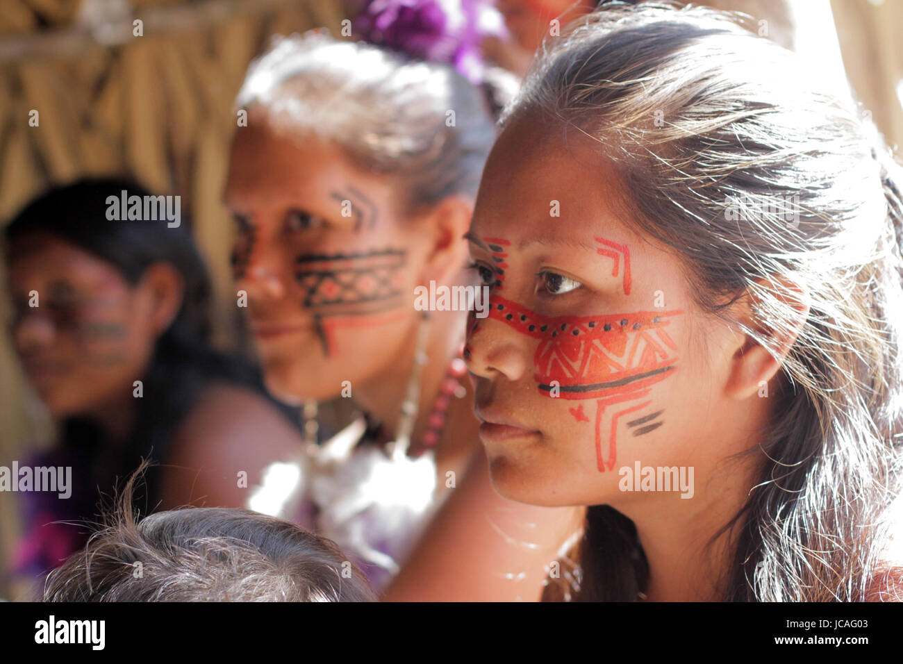 Brazil rainforest tribe women hi-res stock photography and images - Alamy