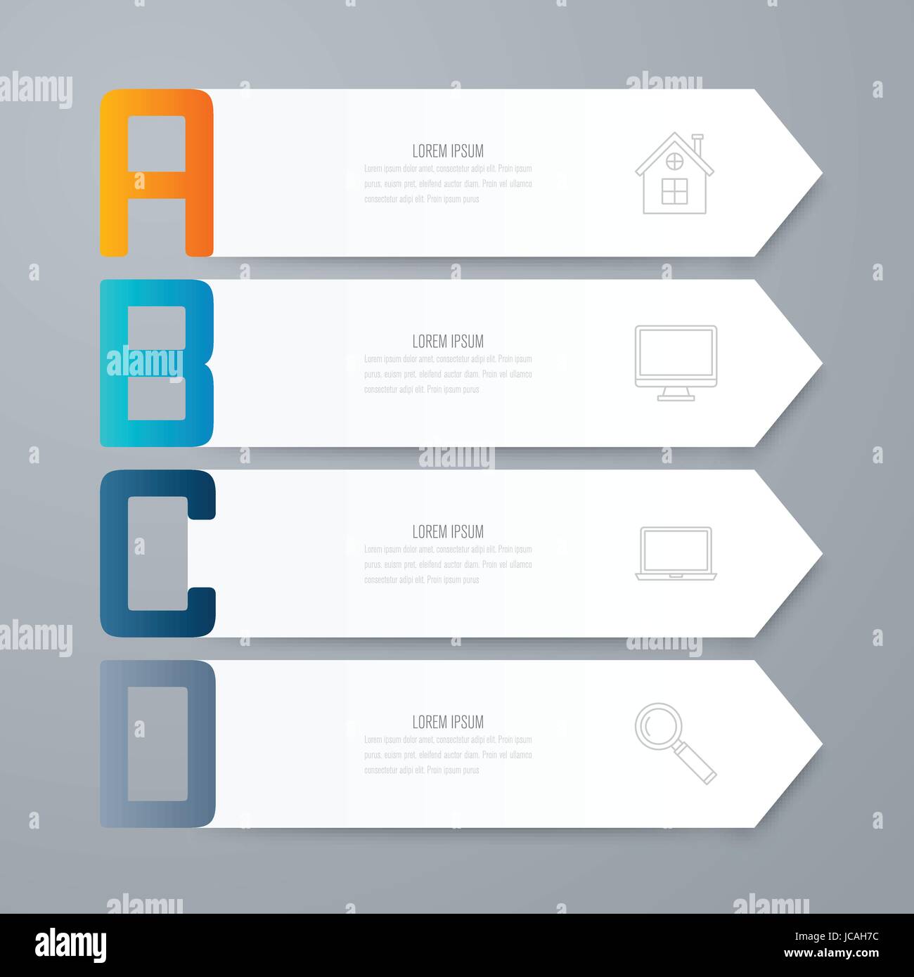 Vector Illustration Infographics Four Options Stock Photos & Vector ...