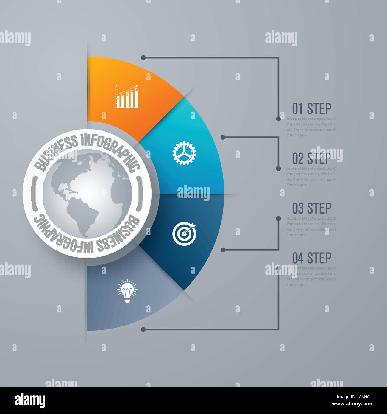 4 steps infographic hi-res stock photography and images - Alamy